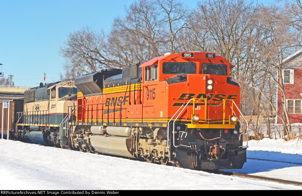 BNSF 9115, CP's Tomah Sub.